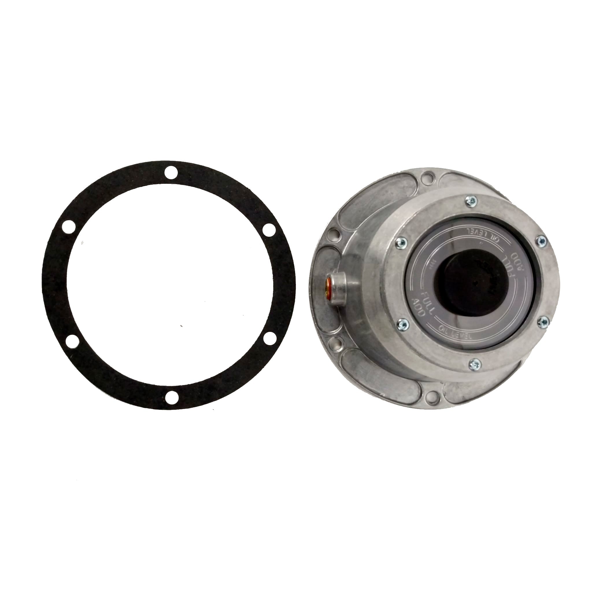 Fortpro Aluminum Trailer Axle Hub Cap w/ 6 Holes, Gasket and Side Pipe ...