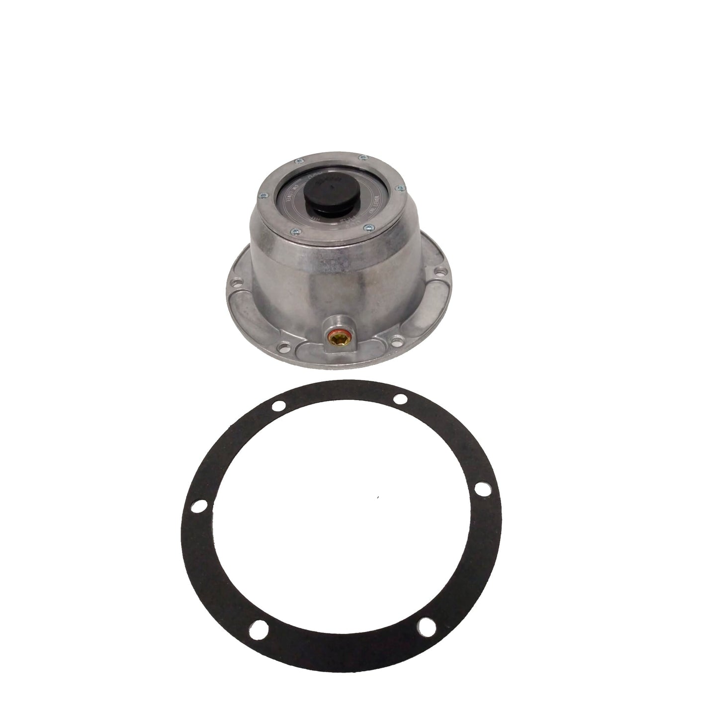 Fortpro Aluminum Trailer Axle Hub Cap w/ 6 Holes, Gasket and Side Pipe ...