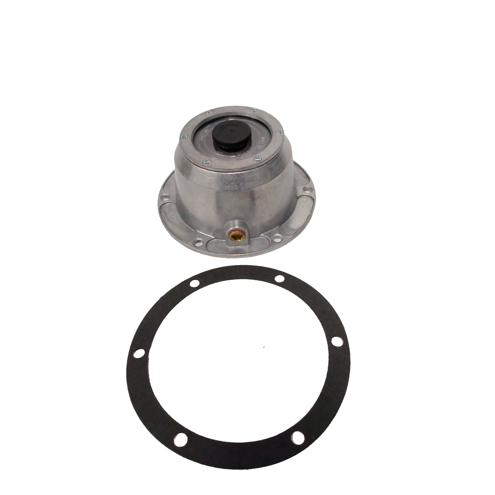 Fortpro Aluminum Trailer Axle Hub Cap w/ 6 Holes, Gasket and Side Pipe ...